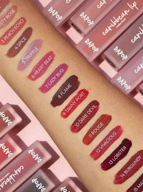 Caribbean Lip Labial liquido (varios colores) - Dapop – Schatzi Store