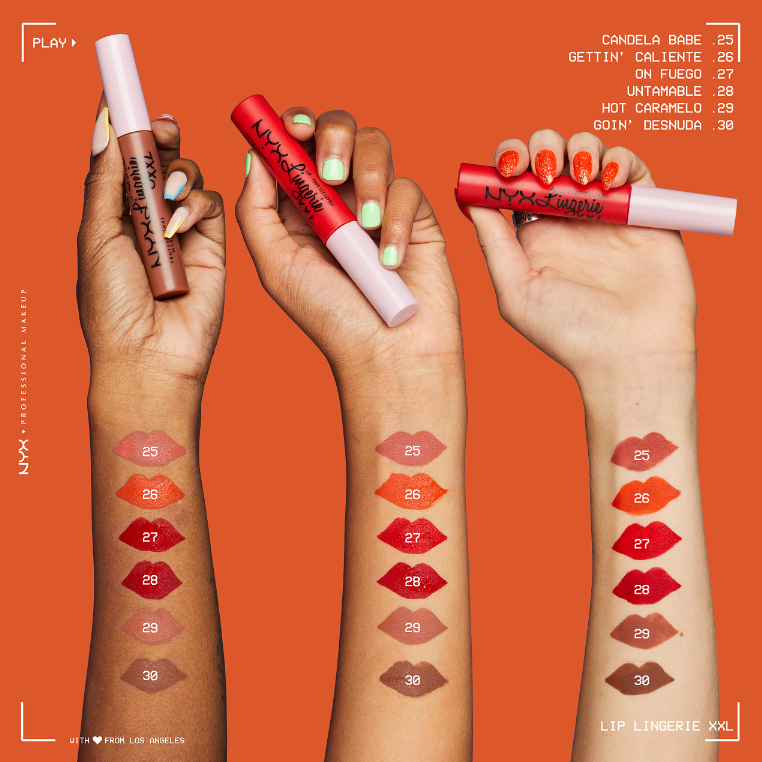 Labial NYX Lingerie XXL (varios tonos) - NYX – Schatzi Store