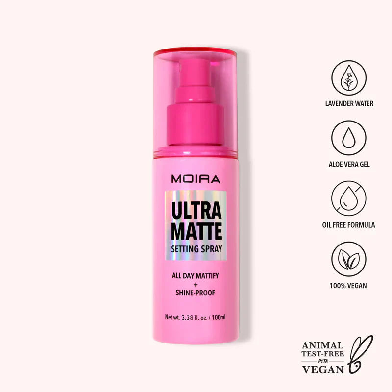 Fijador de Maquillaje Ultra Matte Setting Spray - Moira – Schatzi Store