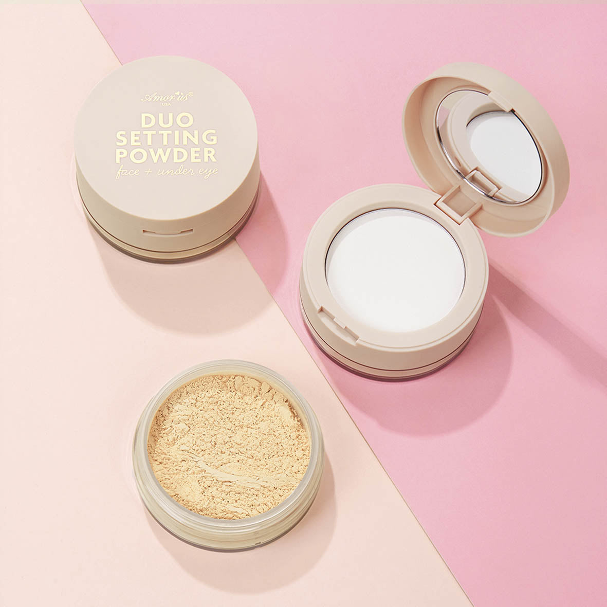 DUO Setting Powder Polvo fijador de maquillaje duo - Amor Us – Schatzi ...